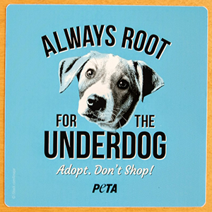 An EXCLUSIVE freebie for you as a PETA supporter